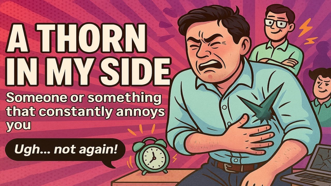 'A Thorn in My Side' Explained | English Idiom Lesson - YouTube