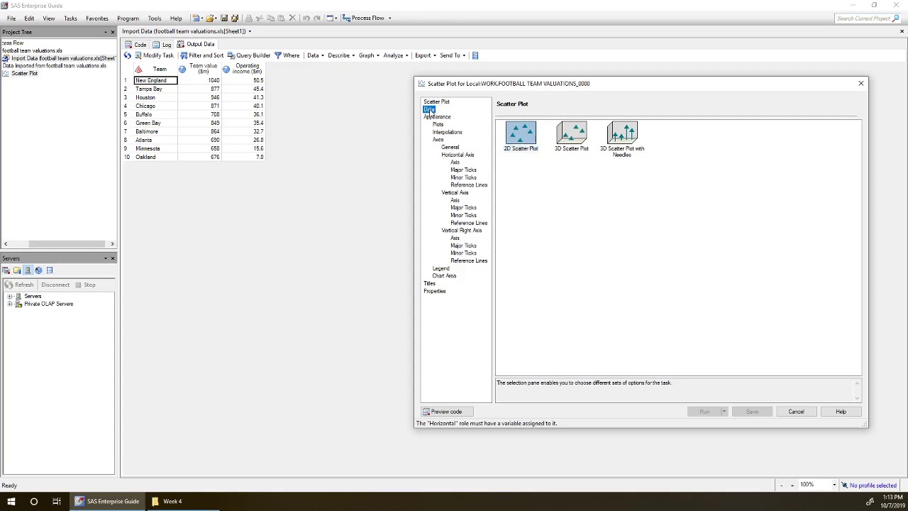 Football team valuations: create a scatter plot - YouTube