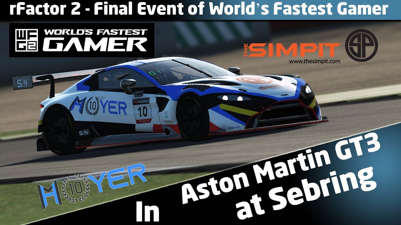 World's Fastest Gamer 2 Finals on rFactor - 45 Minute Race in Aston ...