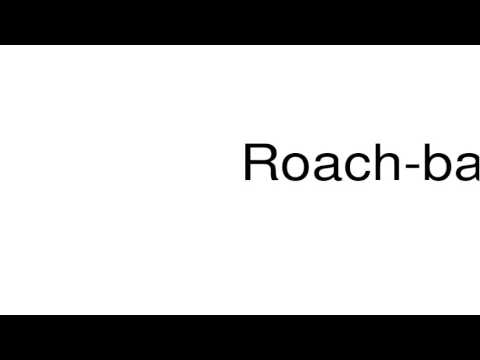 How to pronounce Roach-backed - YouTube