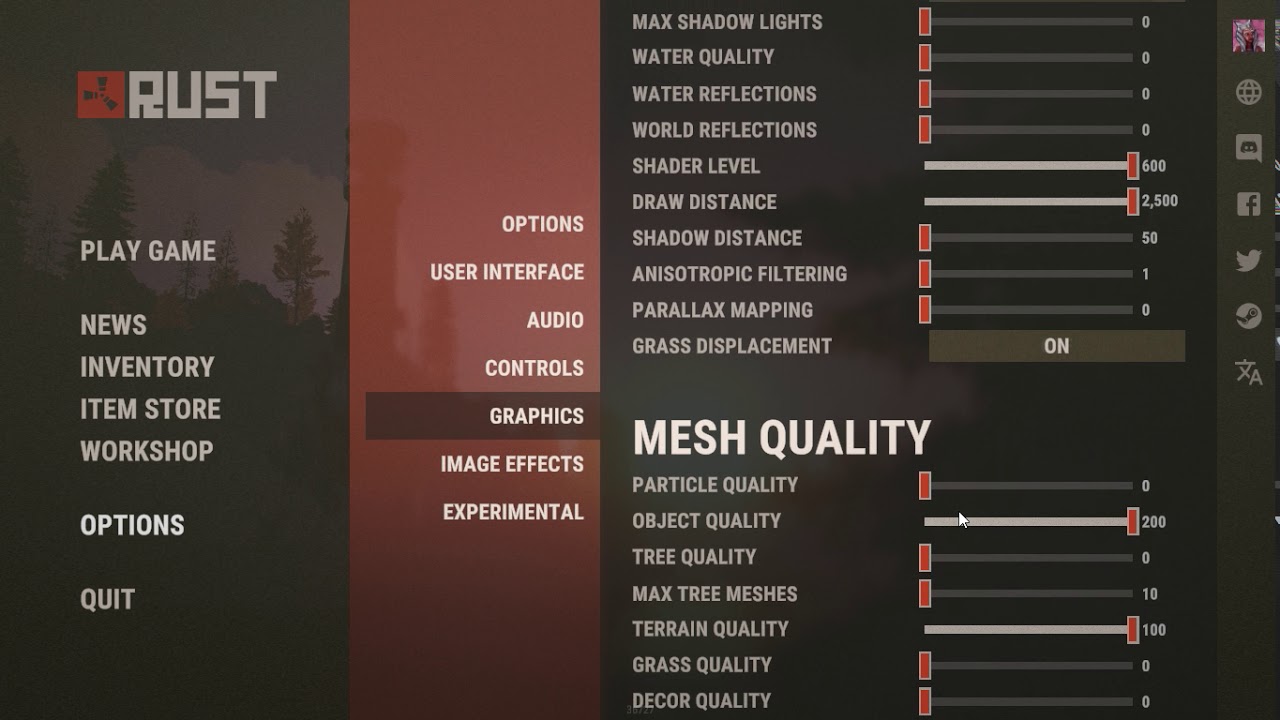 Rust Settings V2 - YouTube