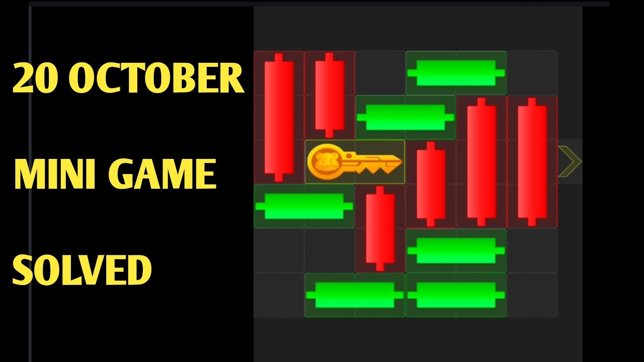 20 October Mini Game 🎮| Hamster Kombat Mini Game Today | Mini Game Key ...