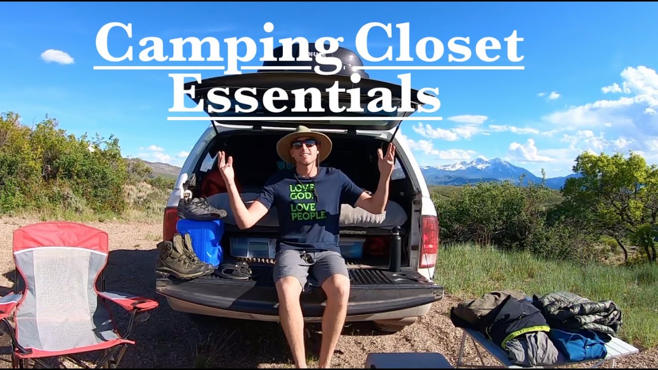 Car Camping Closet Essentials Outdoor Travel Van Life Clothing Guide ...