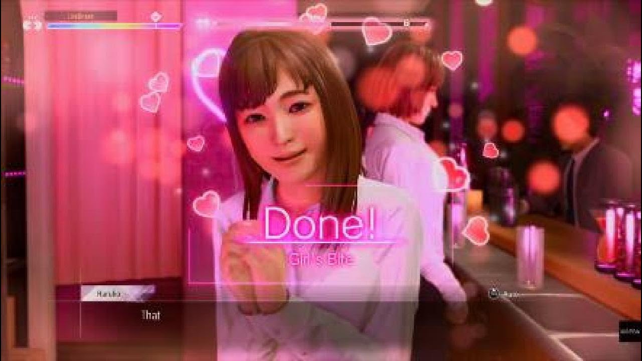 Lost Judgment - Girl's Bite Bar Minigames - YouTube