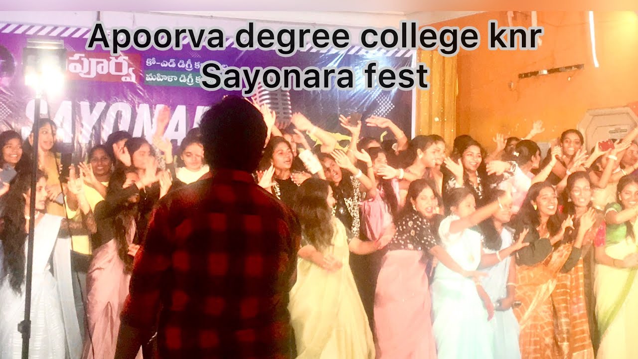 Apoorva degree college knr sayonara fest#college #collegelife # ...