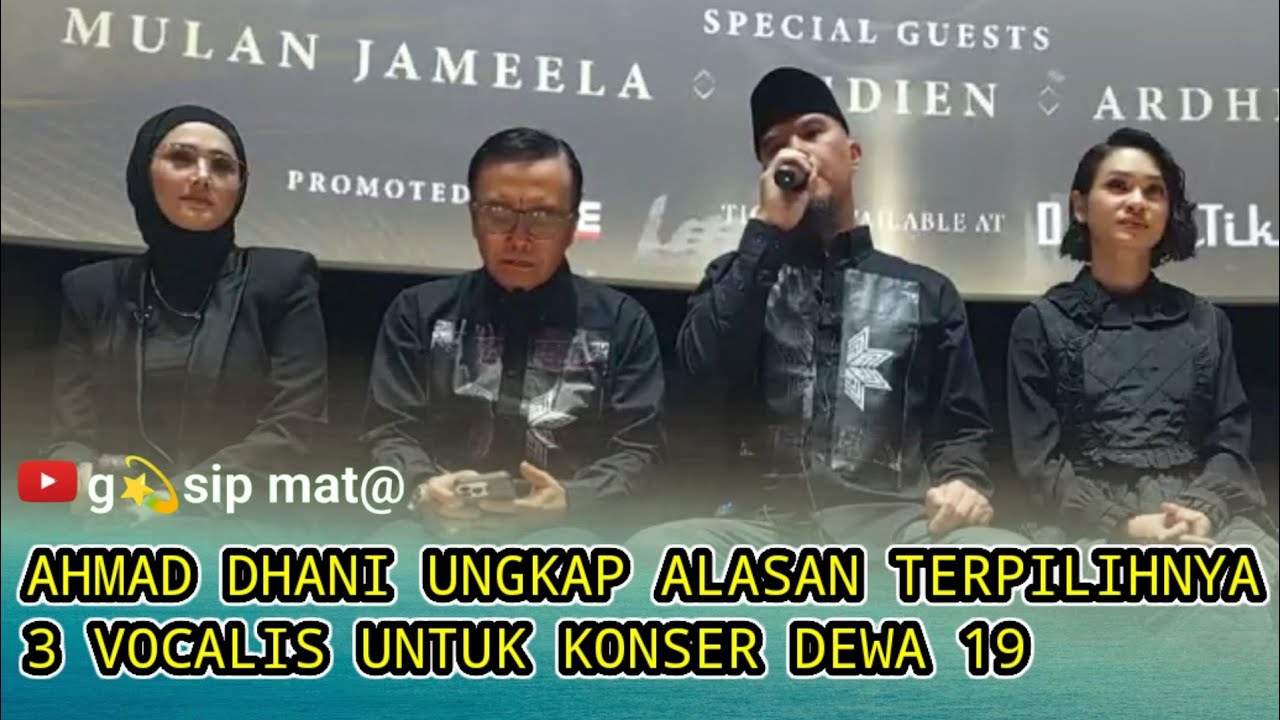AHMAD DHANI UNGKAP TERPILIHNYA 3 VOCALIS DALAM KONSER DEWA 19 - YouTube
