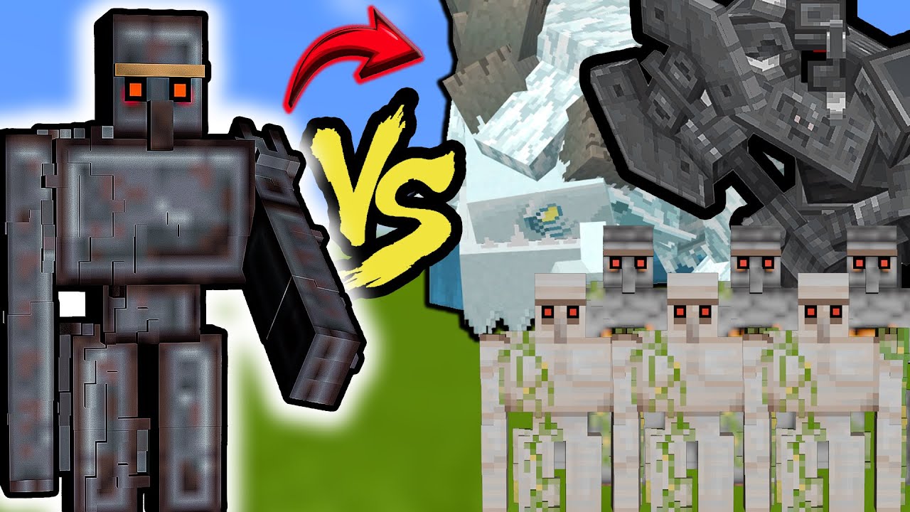 NETHERITE GOLEM vs MUTANT MONSTERS in Minecraft - YouTube