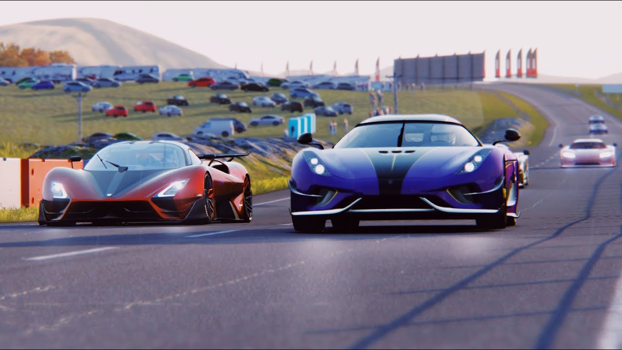 SSC Tuatara Aggressor vs Koenigsegg Regera Ghost High-Downforce Package vs Koenigsegg CC850 2024 ...