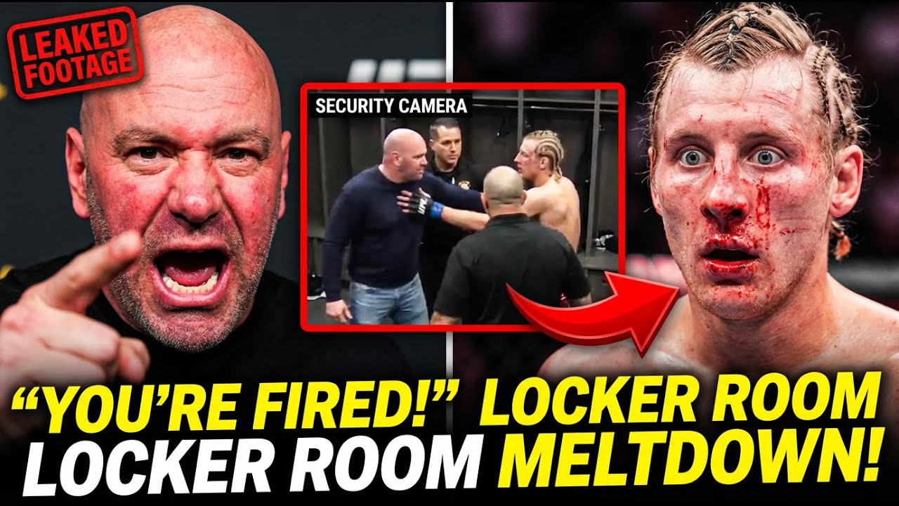 "You're FIRED" Dana White ERUPTS at Paddy Pimblett in the LOCKER ROOM ...