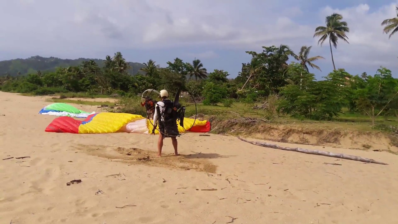 Jason Scheurer First Landing in Paramotor - YouTube