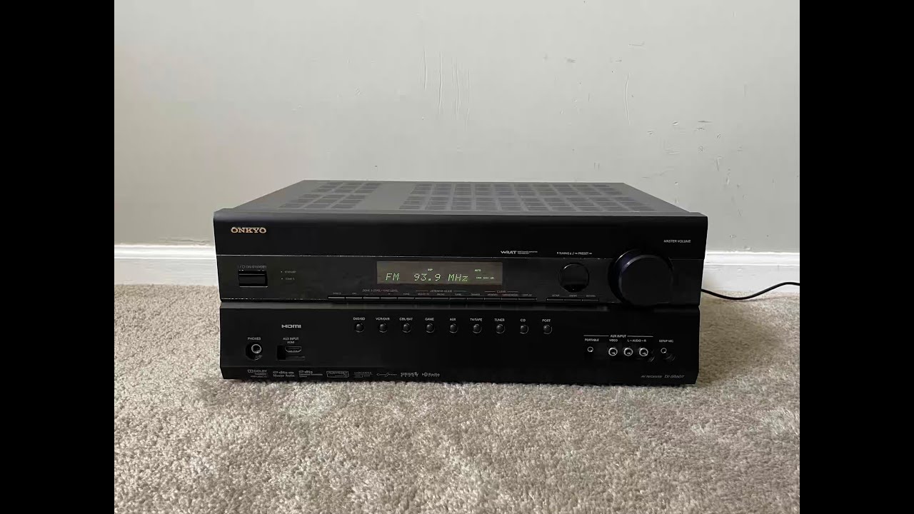 How to Factory Reset Onkyo TX-SR607 7.2 HDMI Home Theater Surround ...