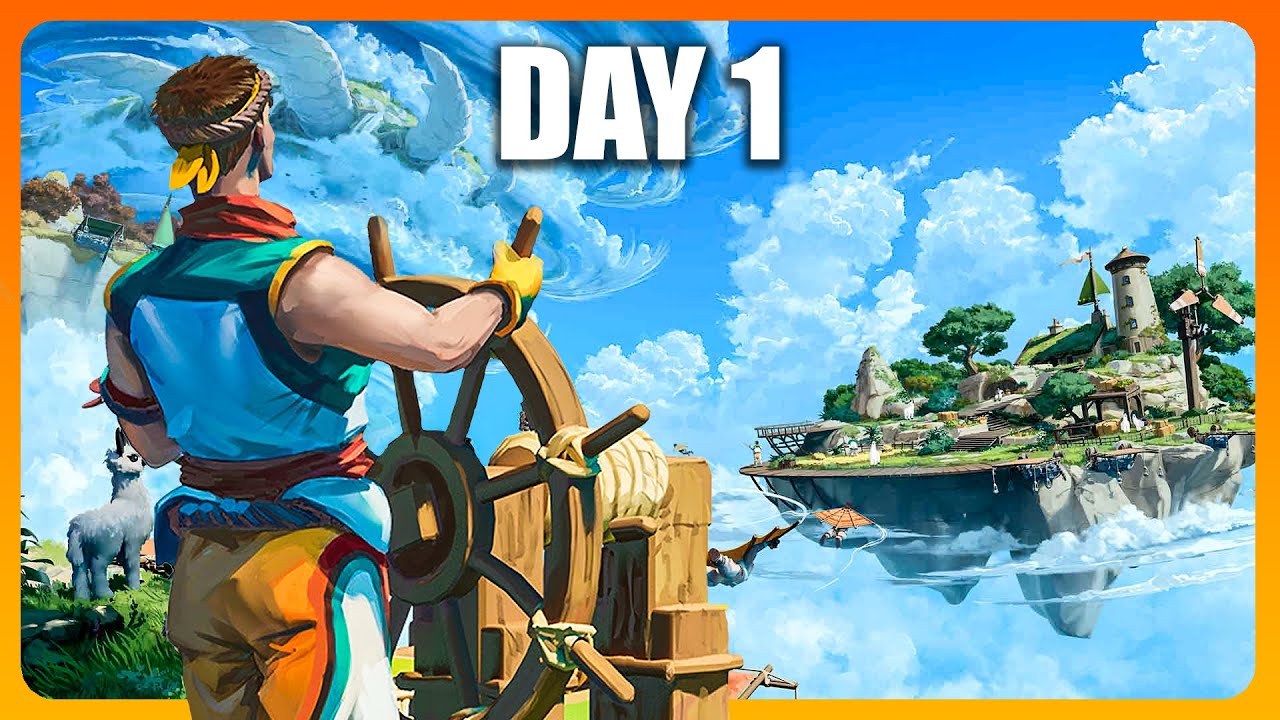 DAY 1 in this FLOATING Island SURVIVAL Game... - YouTube