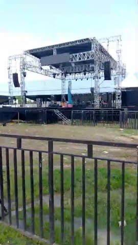 panggung Rigging Atap Miring 10x10 di GBK jepara - YouTube