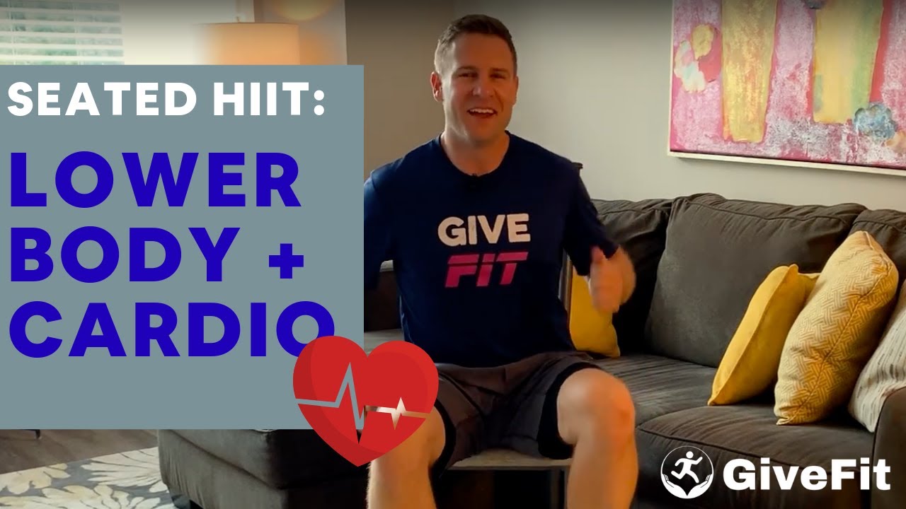 Low Impact Chair Exercise - Legs & Cardio - YouTube