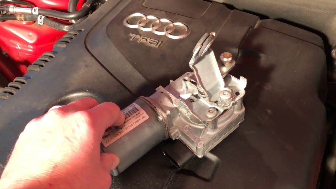 2012 Audi A5 Wiper Motor Replacement - YouTube