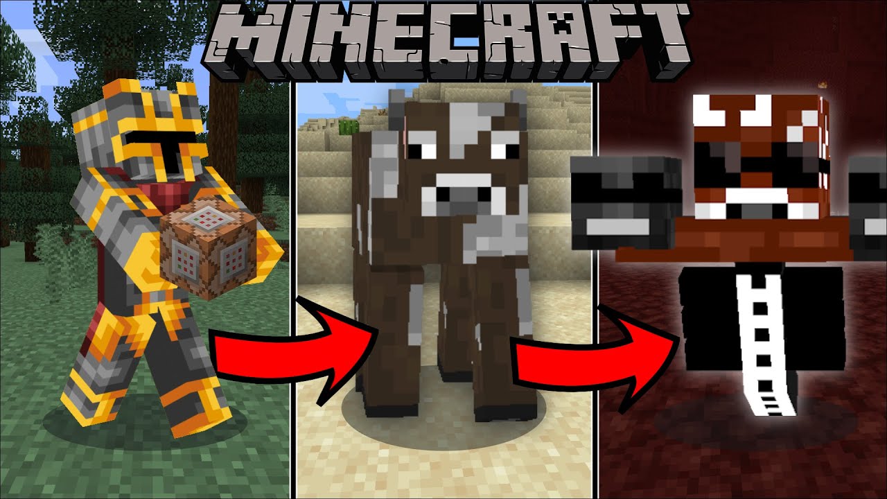 LIFE AS A COW MOD / DON'T GET MORPHED IN TO A COW !! Minecraft Mods ...