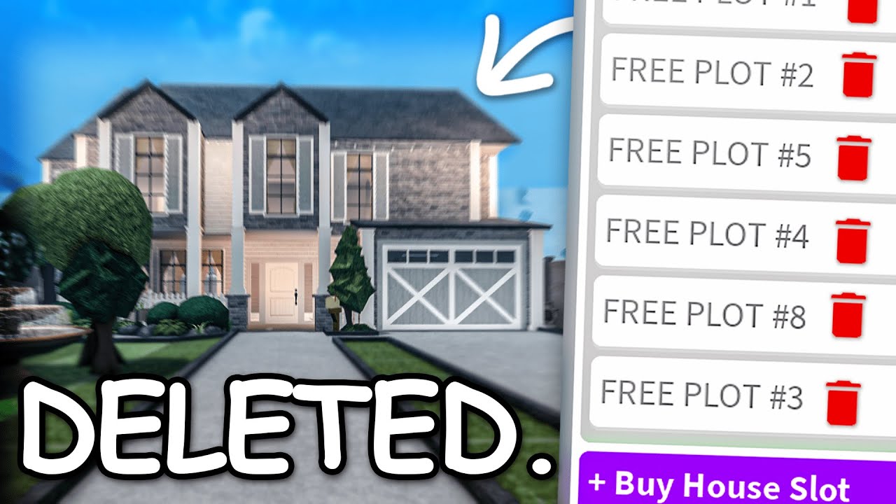 Deleting My PLOTS in Bloxburg! - YouTube