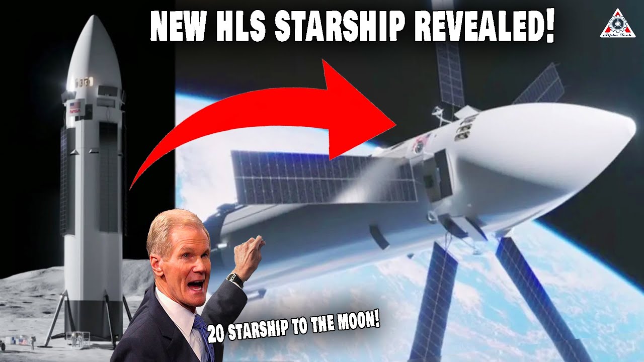 Spacex Just Revealed New Lunar Starship Nasa Declared To Launch 20 Hls