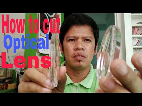 How to cut properly of Optical lenses/Laboratory Optical lens. - YouTube