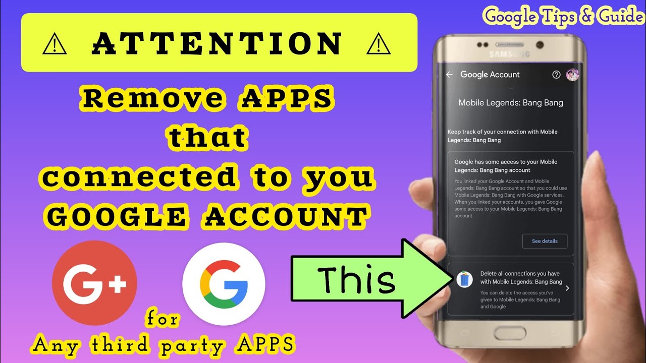 Paano tanggalin ang mga APPS na naka connect sa GOOGLE ACCOUNT - YouTube
