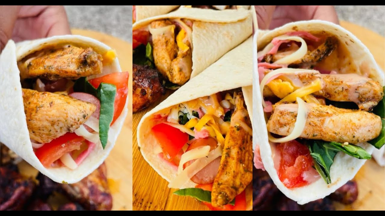 Chicken Wrap~Quick and Easy Recipe~Perfect Chicken Wrap~Easy And ...