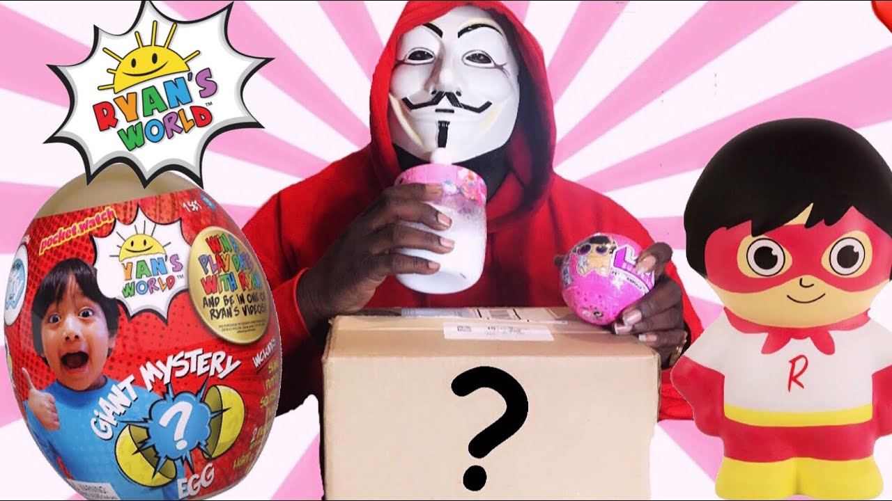 Game Master Open Giant Mystery Box with Ryan’s World Mystery Surprise ...