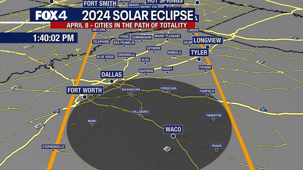 Solar Eclipse 2024: Path of Totality - YouTube