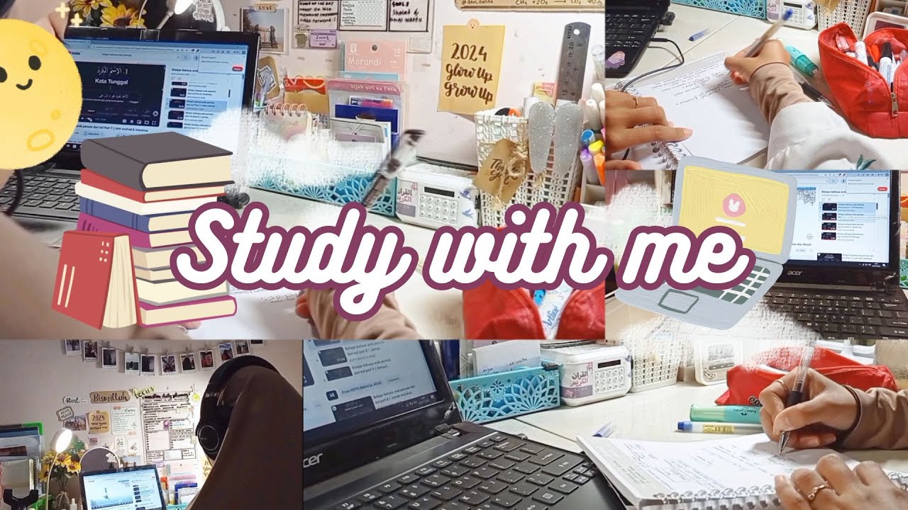 Midnight Study with me🌙 (calm piano)🎹 | note taking, study motivation📖 ...
