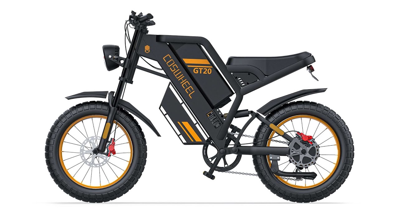 Coswheel GT20 Electric Bike 1500W Motor 48V 25AH Removable Battery ...