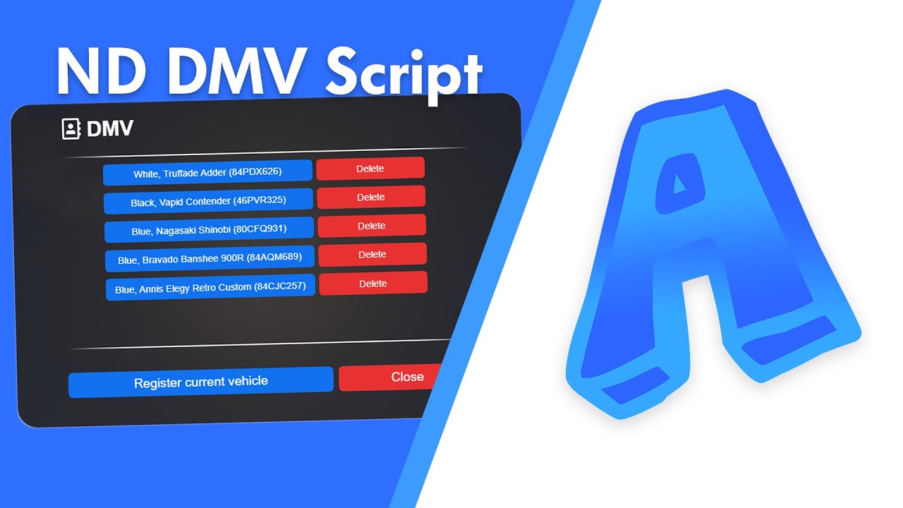 [FiveM] DMV Script (created by Andyyy7666) - YouTube