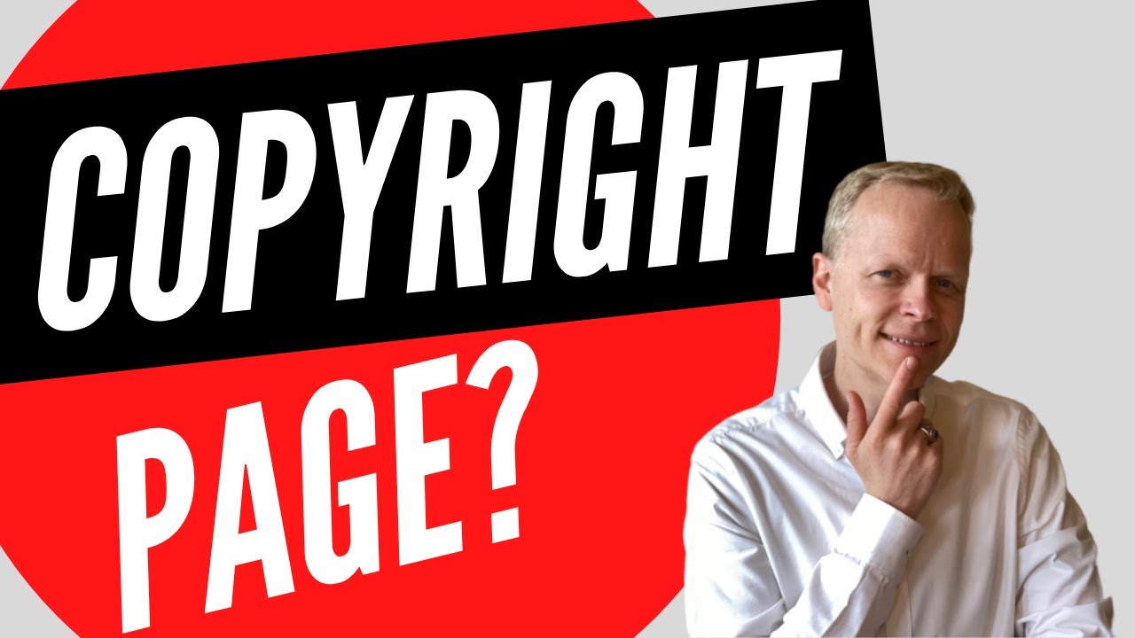 How to write a self publishing copyright page? - YouTube