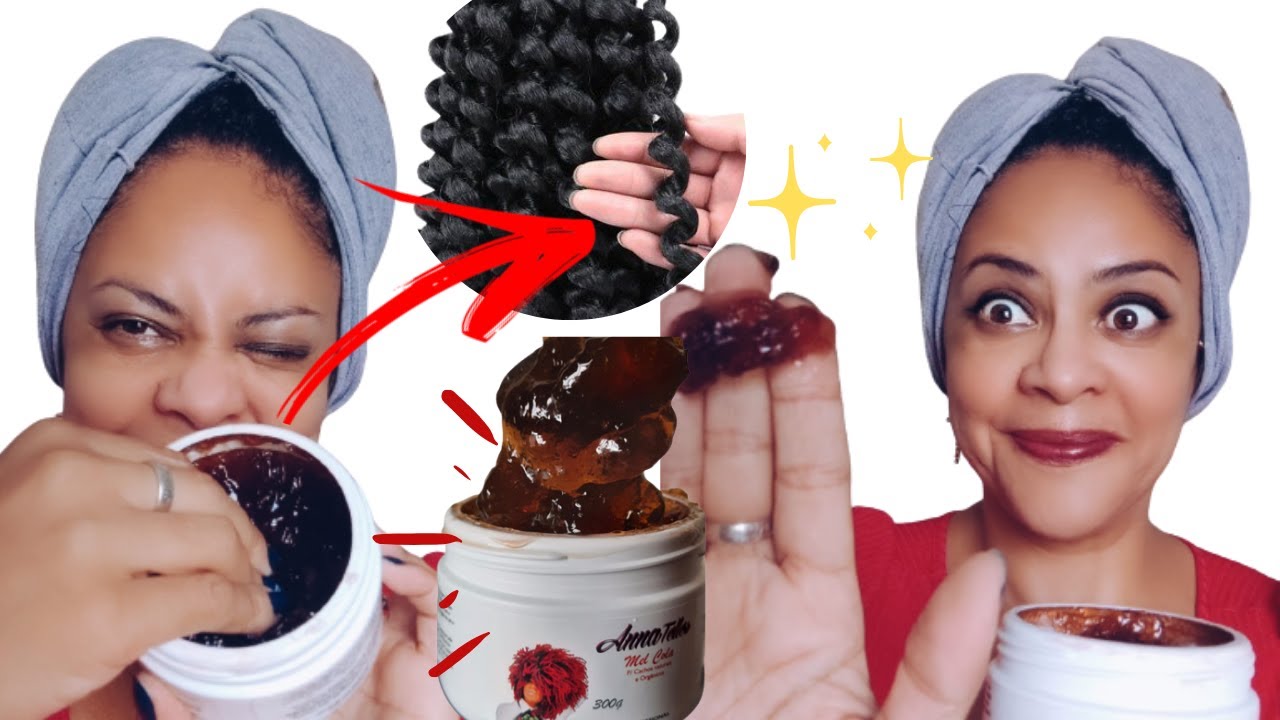 🍯MEL COLA ANNA TELLES /TESTEI O MEL COLA NO MEU CABELO 3C OLHA COMO ...