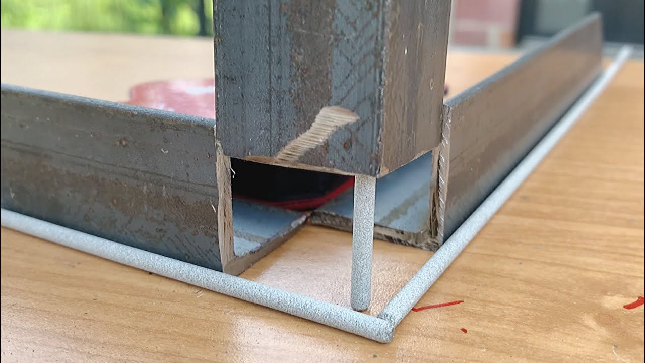 old welder trick, 90 degree angle profile cutting - YouTube