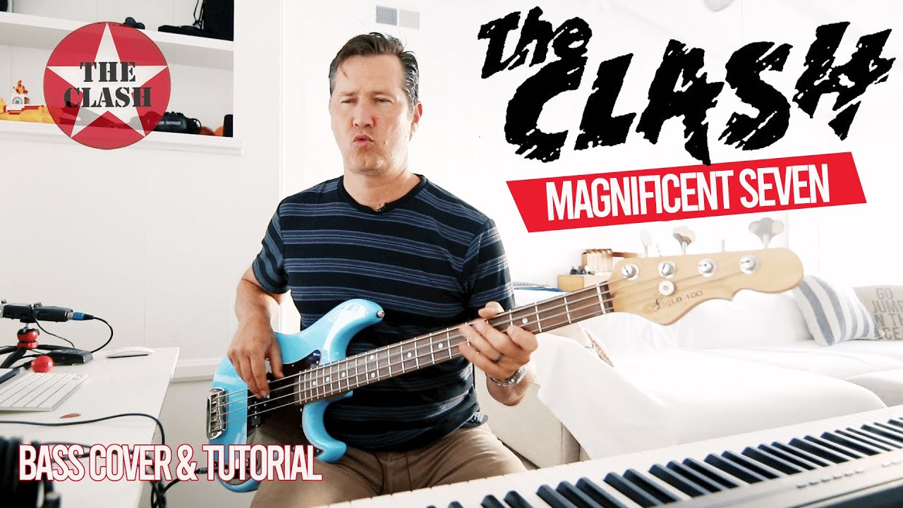 The Clash Magnificent Seven Bass, Bass Lesson - YouTube