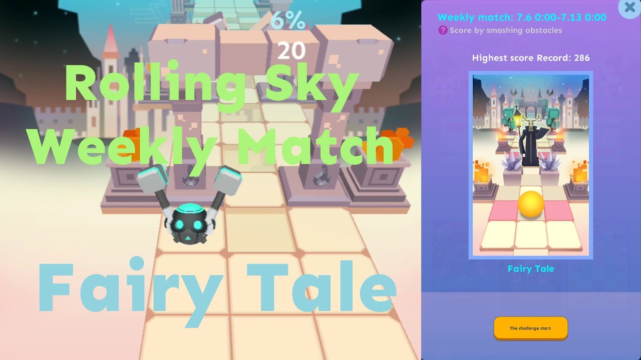 Rolling Sky Weekly Match - Fairy Tale - YouTube