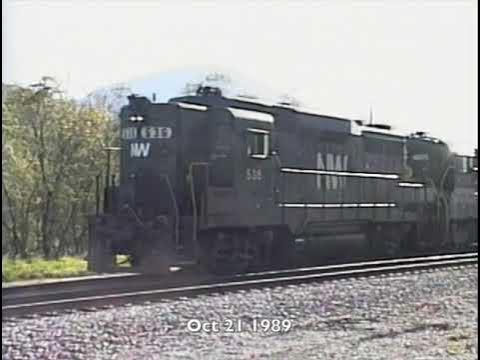 1989_10_20 & 21 NS Near Narrows VA High Hood NW GP30's - YouTube