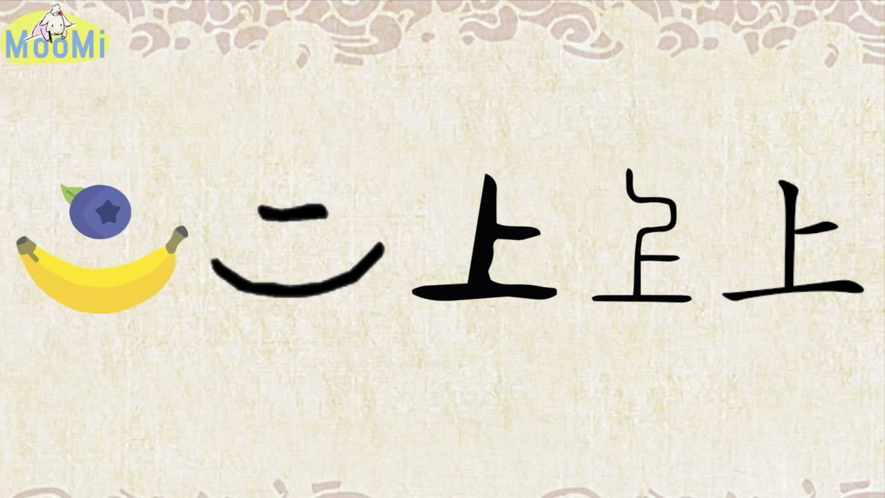 Chinese Character Evolution and Strokes 汉字演变+笔画 | 上shang / up, above ...