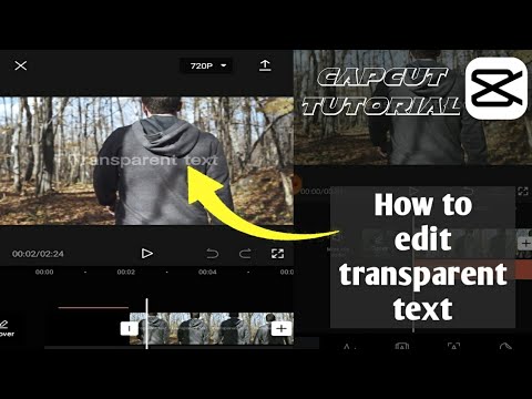How to make transparent text on capcut - how to edit clear text or ...