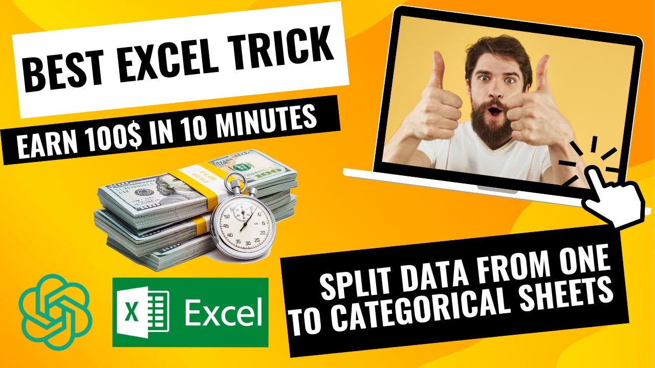How to Split Sales Sheet Category Wise in MS Excel - YouTube