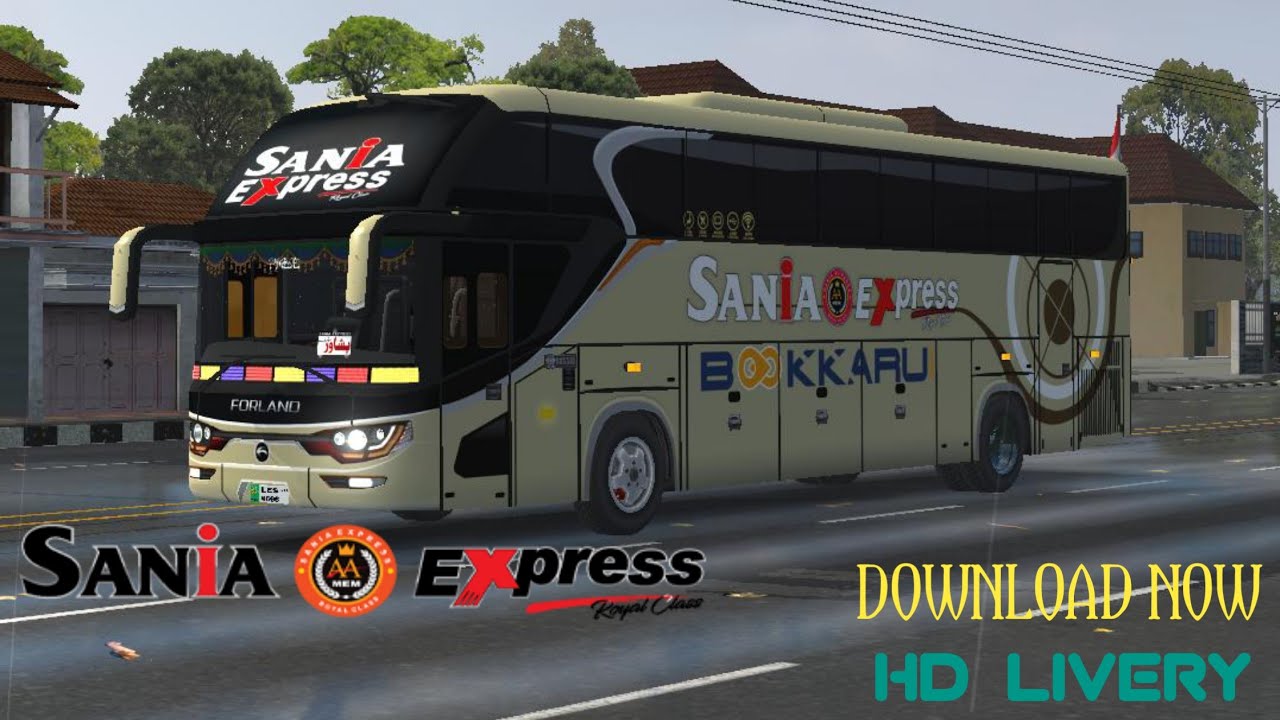 Sania Express Forland | Bus Livery | BUSSID | Link In Description | PK ...