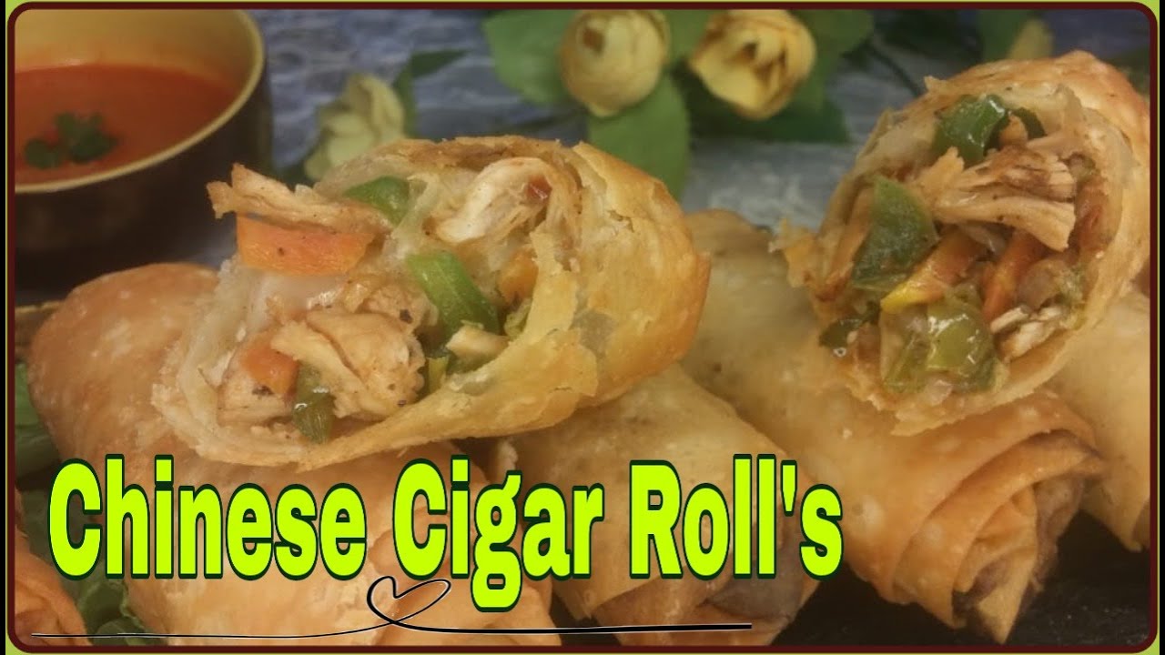 Chinese Cigar Roll | Chinese Starter Recipe | Veg Spring Roll | Chinese ...