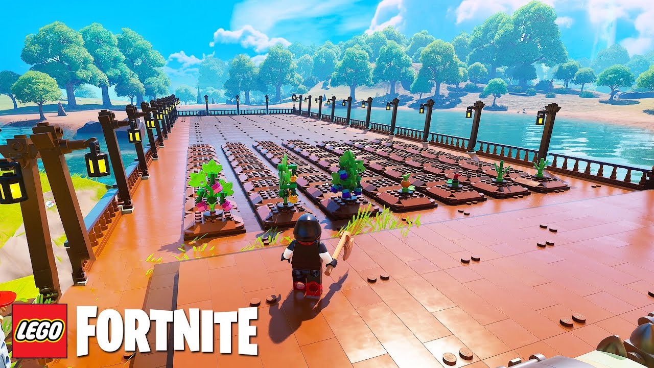 Building the LARGEST Garden in LEGO Fortnite - YouTube
