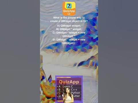 Qt What is the proper way to create a QWidget object in Qt - YouTube