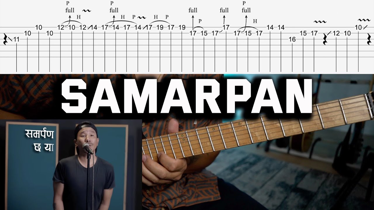 Samarpan | Sabin rai and the Pharaoh | Guitar lesson with TABS - YouTube