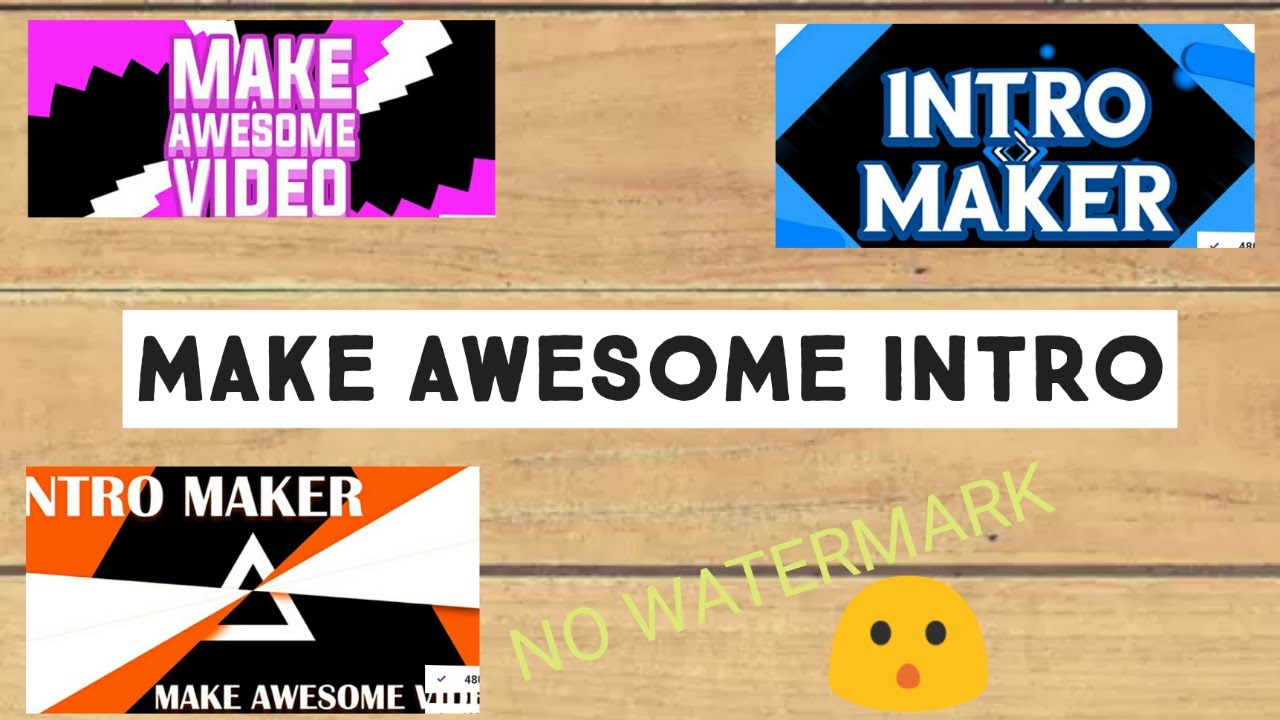 How to make an awesome intro for your YT channel for free using your ...