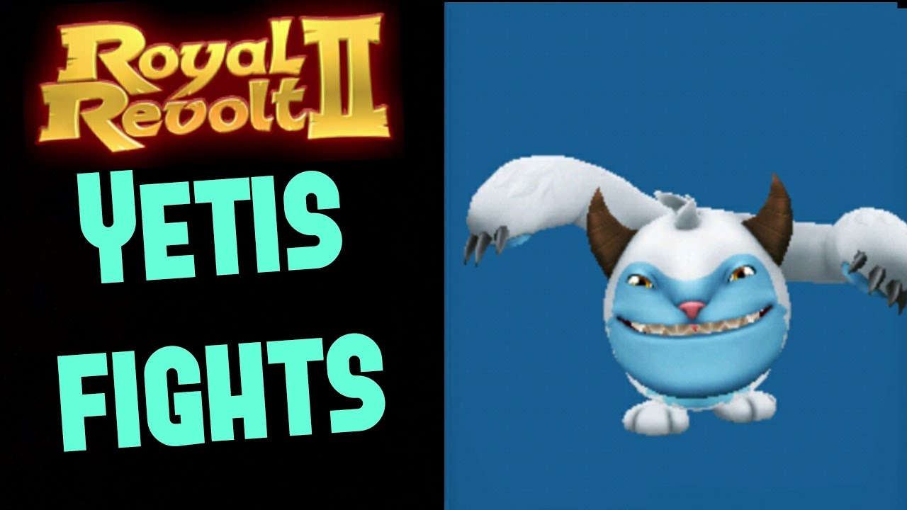ROYAL REVOLT 2 - YETIS FIGHTS (Winter special event) - YouTube