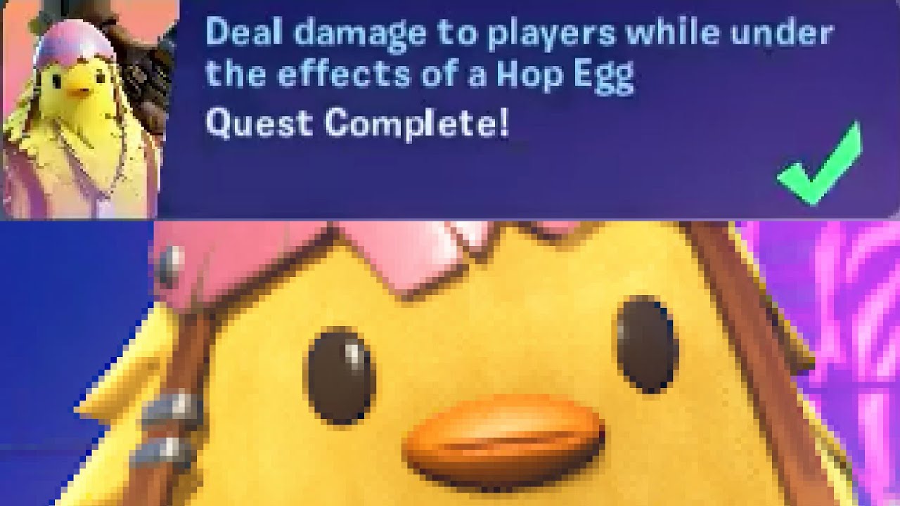 Deal damage to players while under the effects of a Hop Egg Fortnite ...