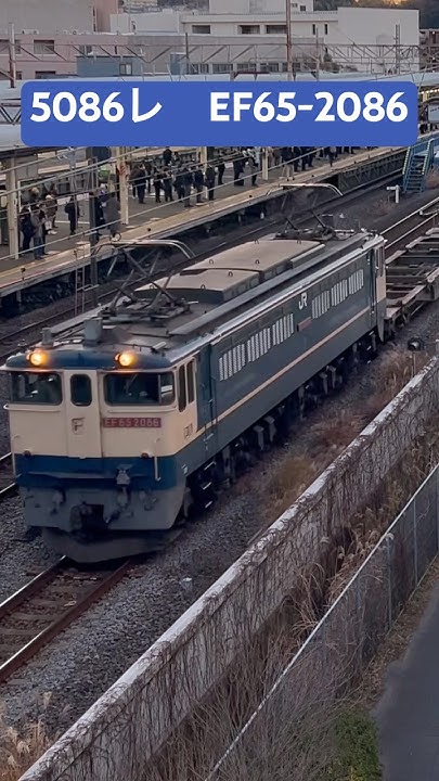 【5086レ】EF65-2086 2025.1.31 #貨物列車 #鉄道 #shorts #ef65 #train #japan - YouTube