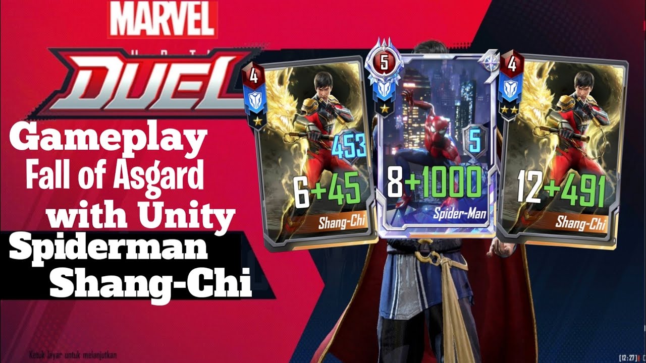 Marvel Duel | Gameplay Unity Spiderman and Shang-Chi with Deck Fall of ...