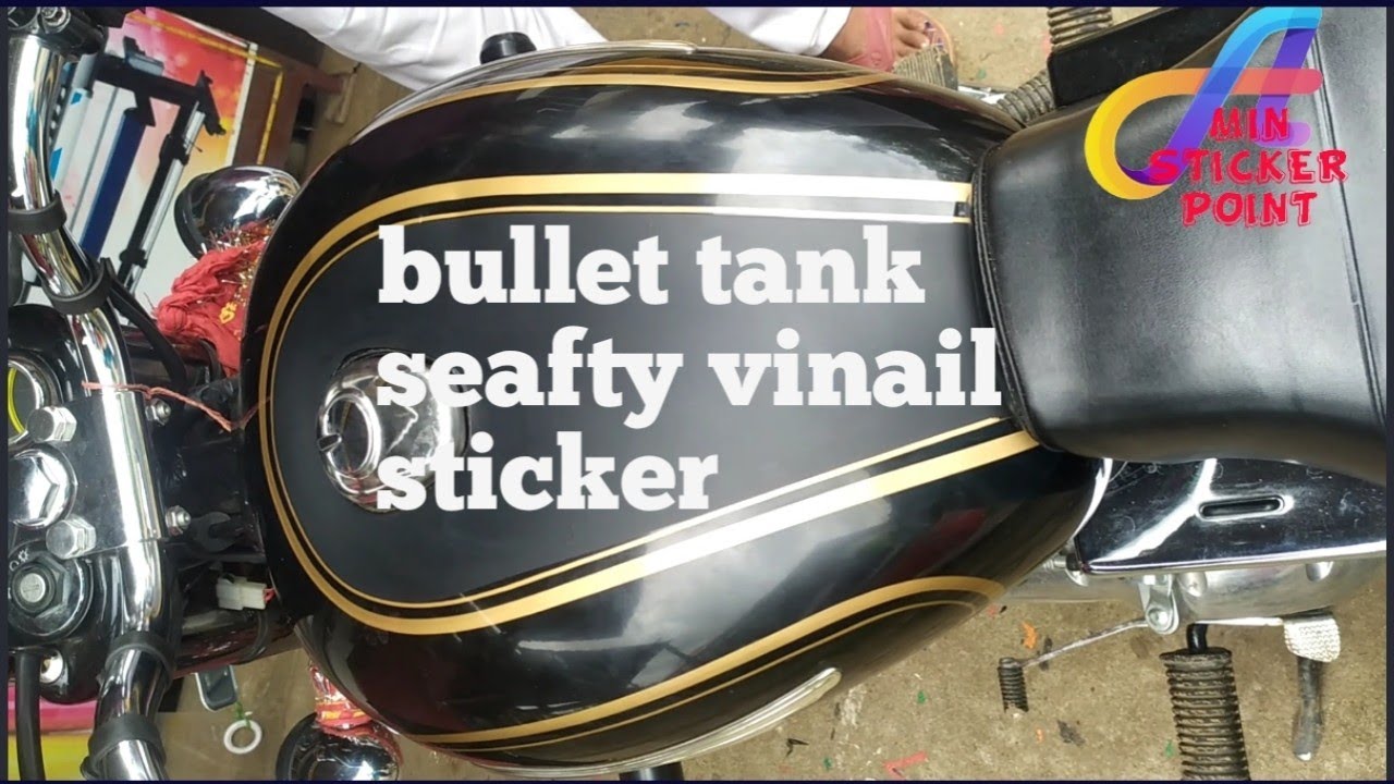 bullet tank black vinayel seafty sticker - YouTube